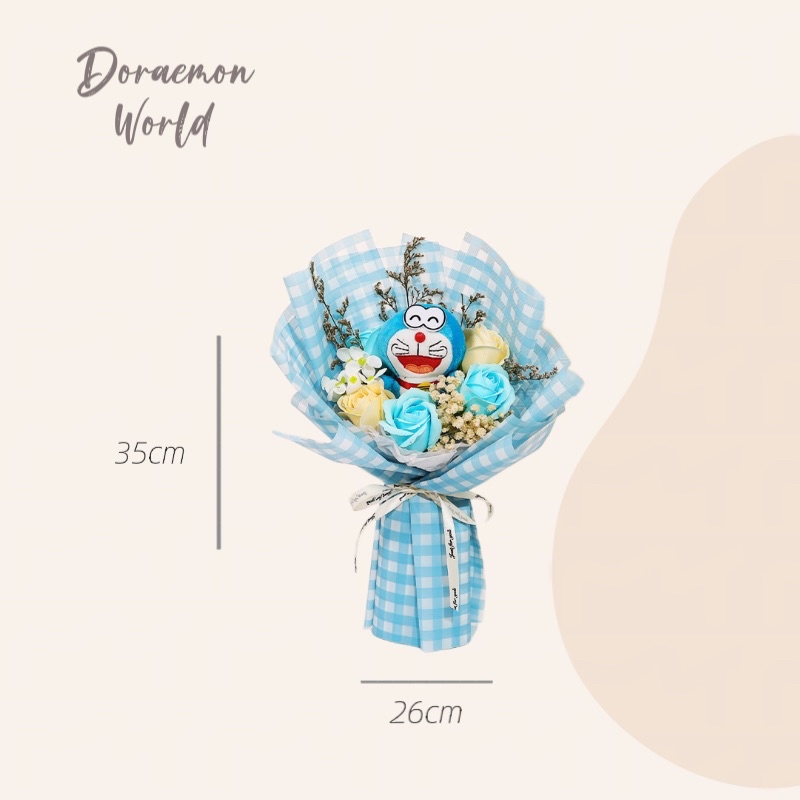 [SoapFlower] Doraemon Soap flower boutique Graduate Flowers Doraemon ...