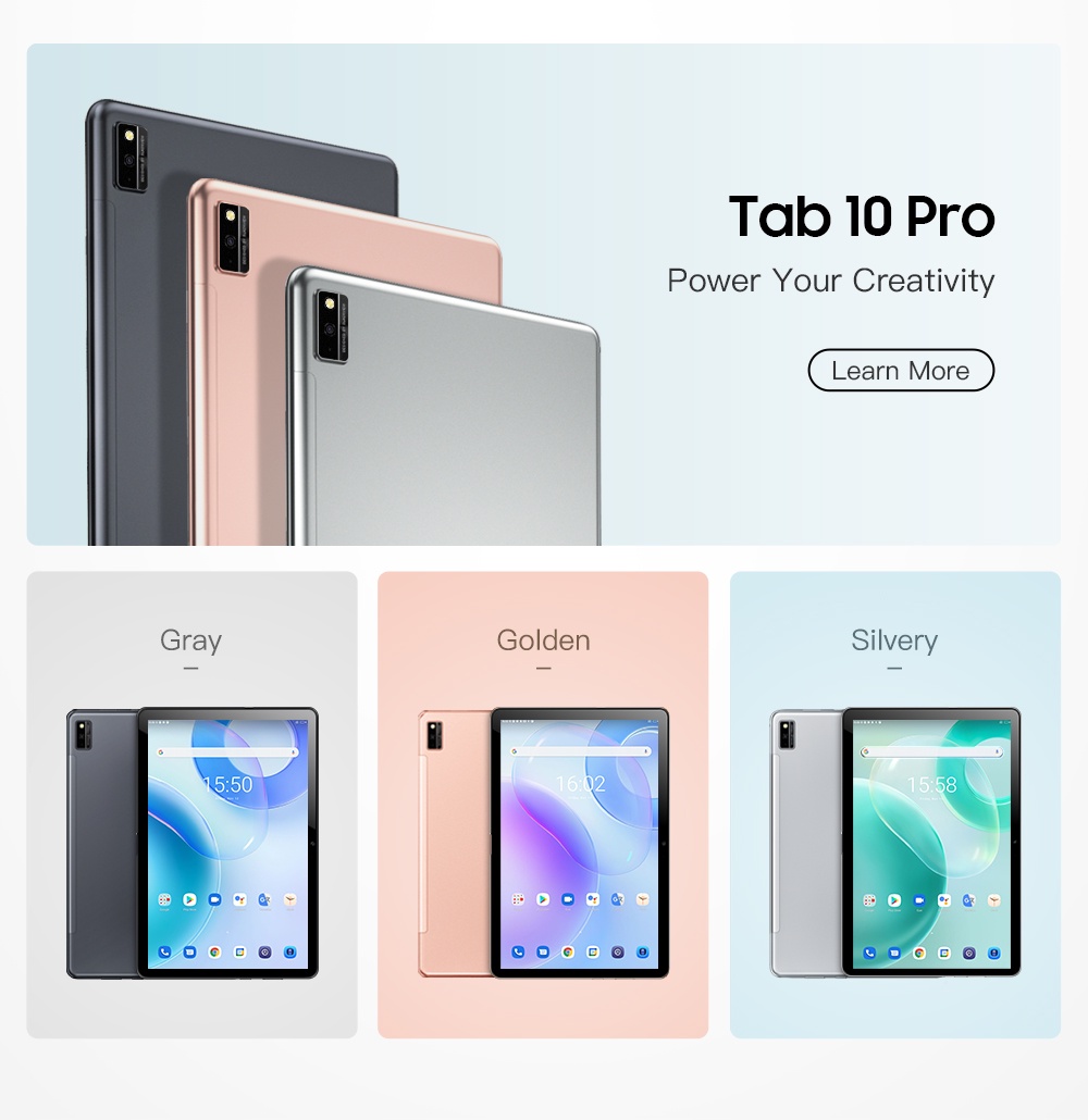 Blackview Tab 10 Pro 10.1Inch FHD+ Display 6580mAh Dual 4G Phone Call ...