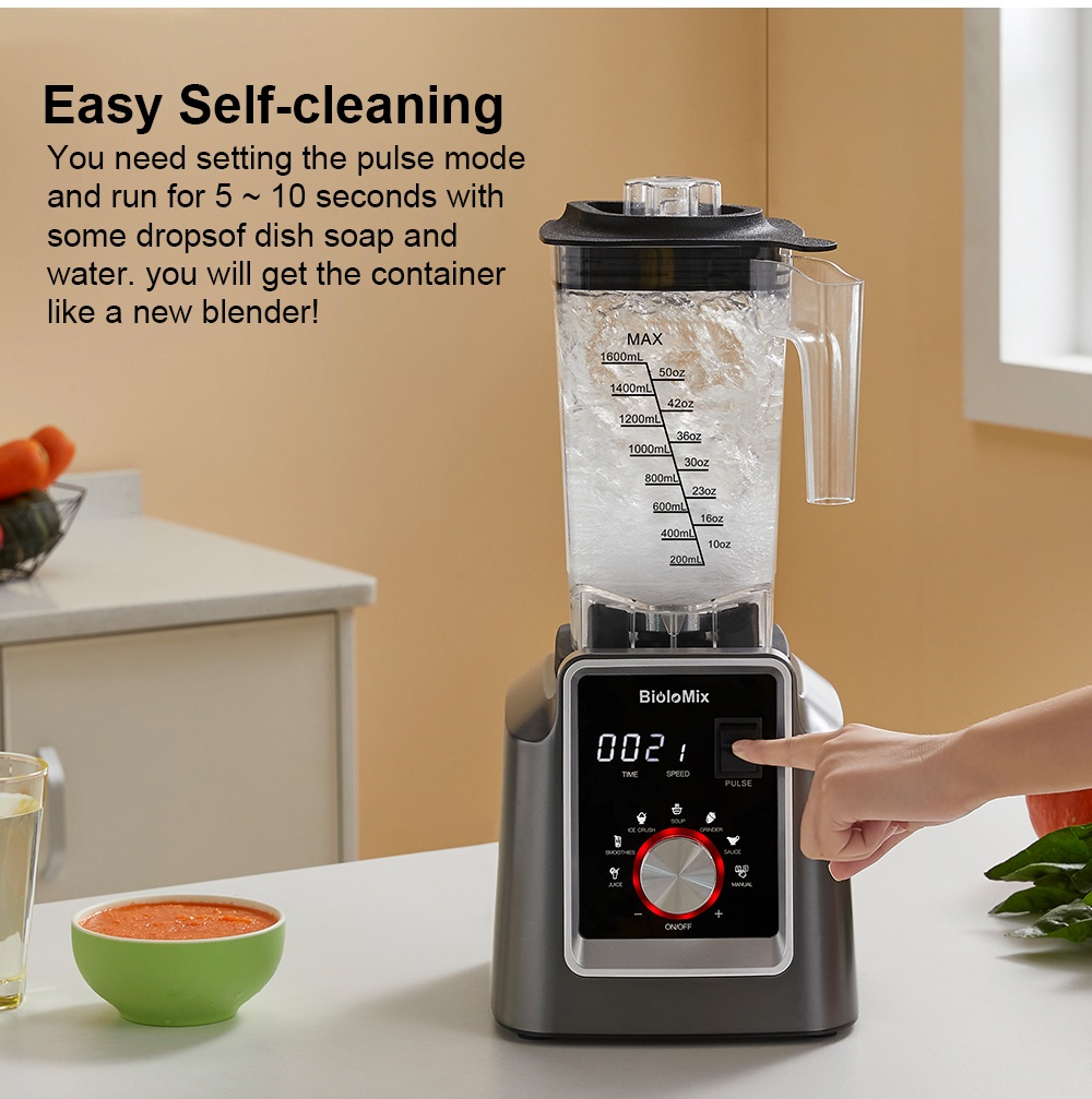 Biolomix 2200W Kitchen Blender 2L Jar BPA Free Professional Smoothie ...