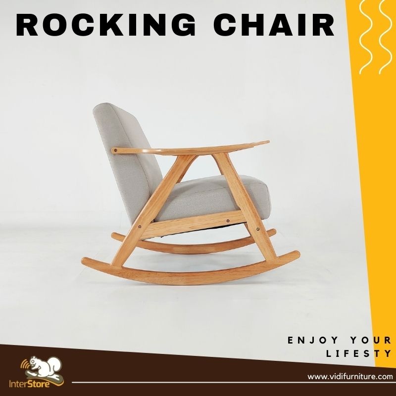 Scandinavian Designer Wooden Rocking Chair- Kyson / Chair Goyang Kayu ...
