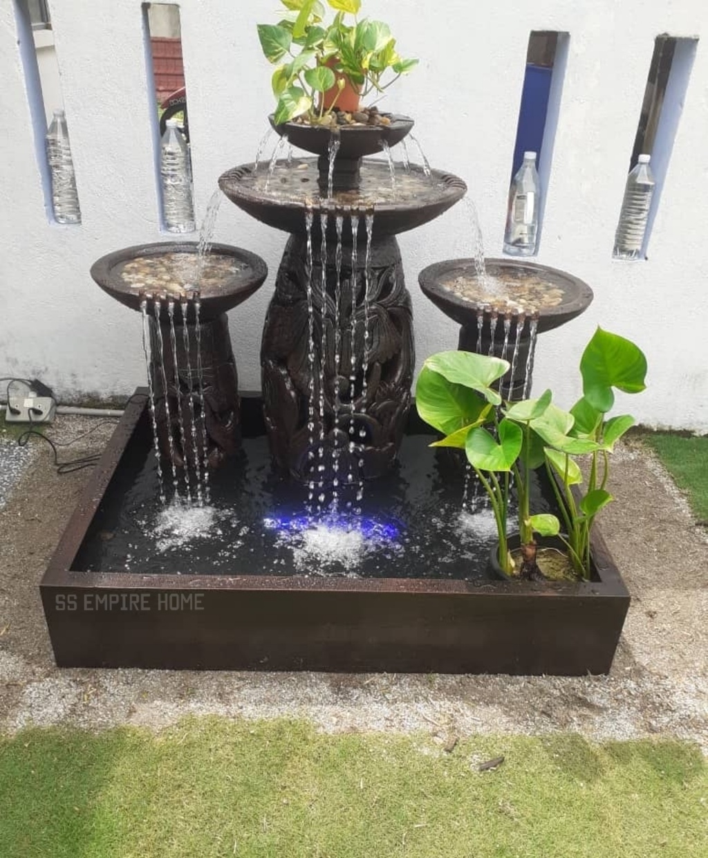 S43 Brown Feng Shui 4x3 / 4x4 Water Pond Fountain Kolam Air Sandstone ...