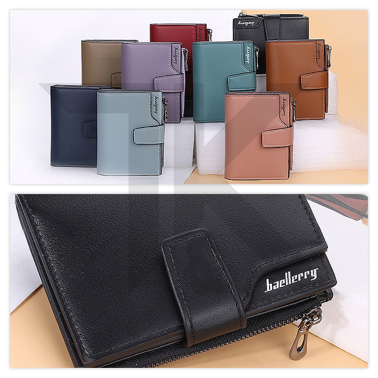Short Wallet Woman Leather | Vertical Wallet With Card Picture Holder ...