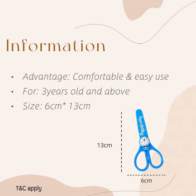 [Scissors] Doreamon scissors stationary cartoon doremon Gunting Kanak ...