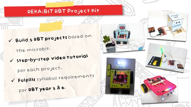 REKA:BIT RBT Project Kits - STEM - Reka Bentuk & Teknologi - Projek RBT - DIY | Shopee Malaysia