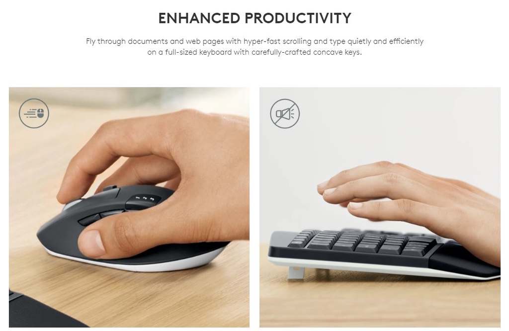 Logitech MK850 Performance Wireless Keyboard and Mouse Combo ...