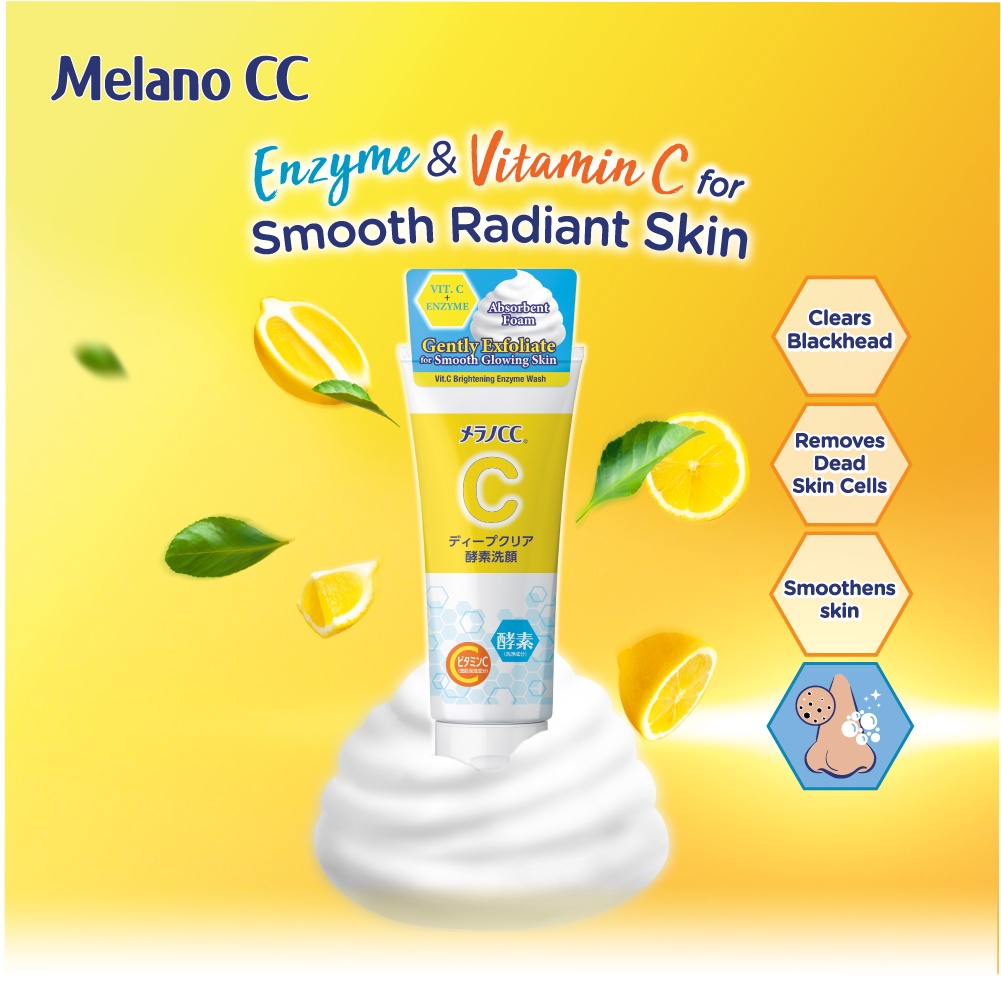 Melano CC Vitamin C Brightening Enzyme Face Wash 130g | Shopee Malaysia