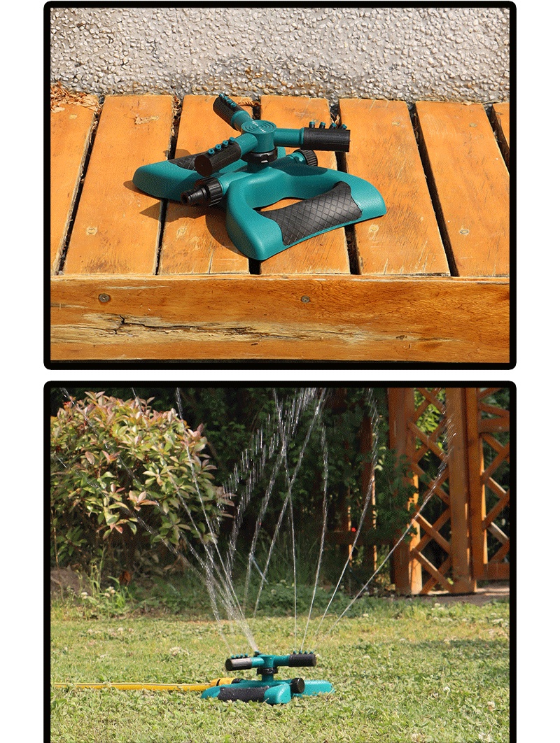 10M~50M Auto sprinkler Lawn Sprinkler Garden Hose Auto 360° Rotating ...