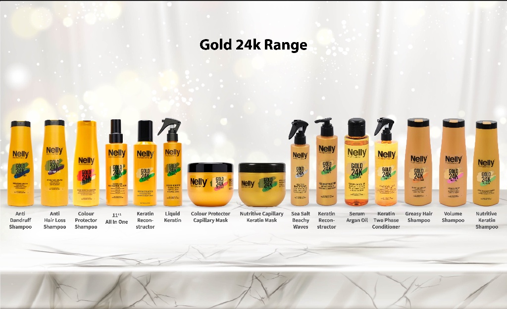 Magicboo Nelly Professional Gold 24K Nutritive Keratin Shampoo (400ml ...