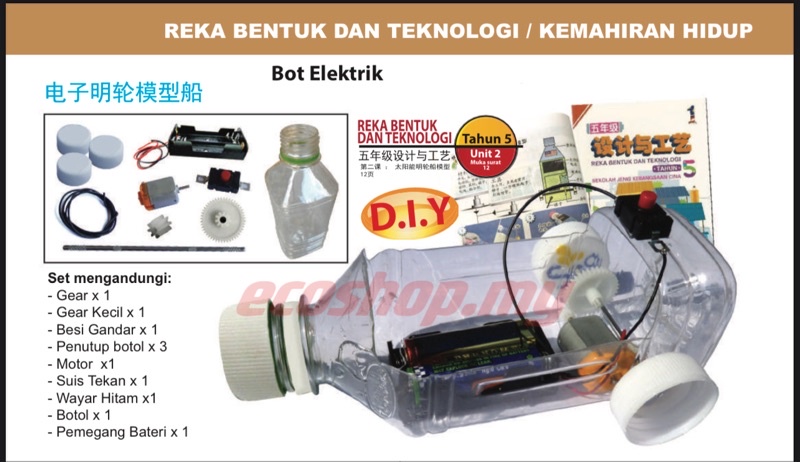 Projek RBT - Bot Elektrik - Electric Boat - KSSR - Reka Bentuk ...