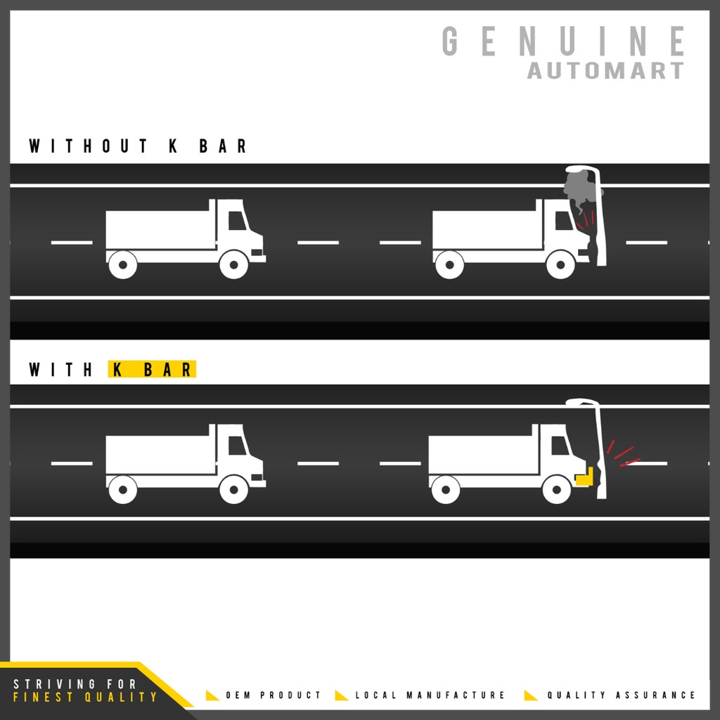 ISUZU 1TON K-BAR/KBAR/KANGAROO BAR [NKR55] [4WHEELER] | Shopee Malaysia