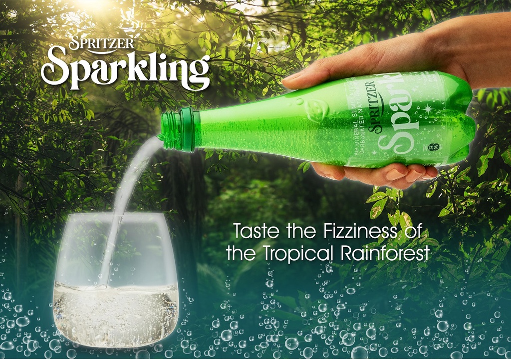 Spritzer Sparkling Natural Mineral Water With Lemon (400ML X 24) | Shopee Malaysia