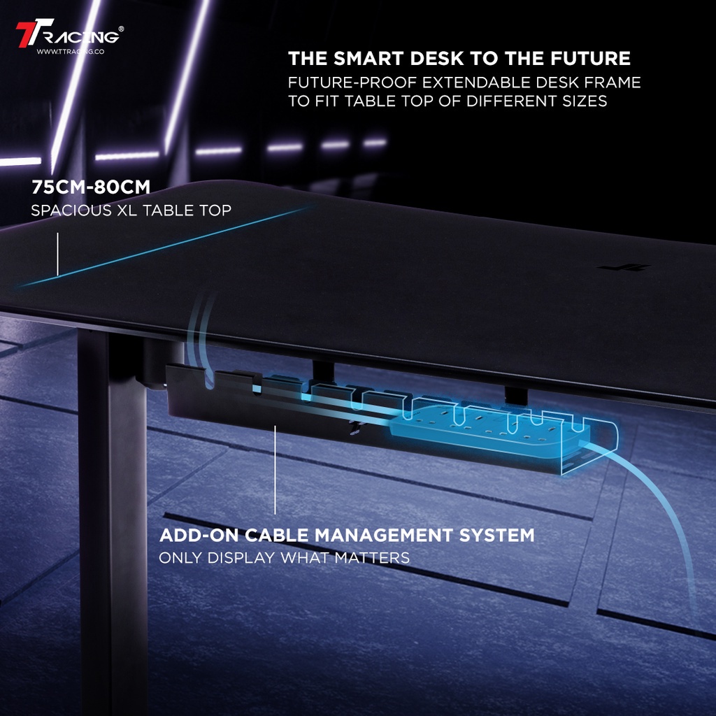 TTRacing Titus Smart Desk | Gaming Desk | Gaming Table | Computer Table ...