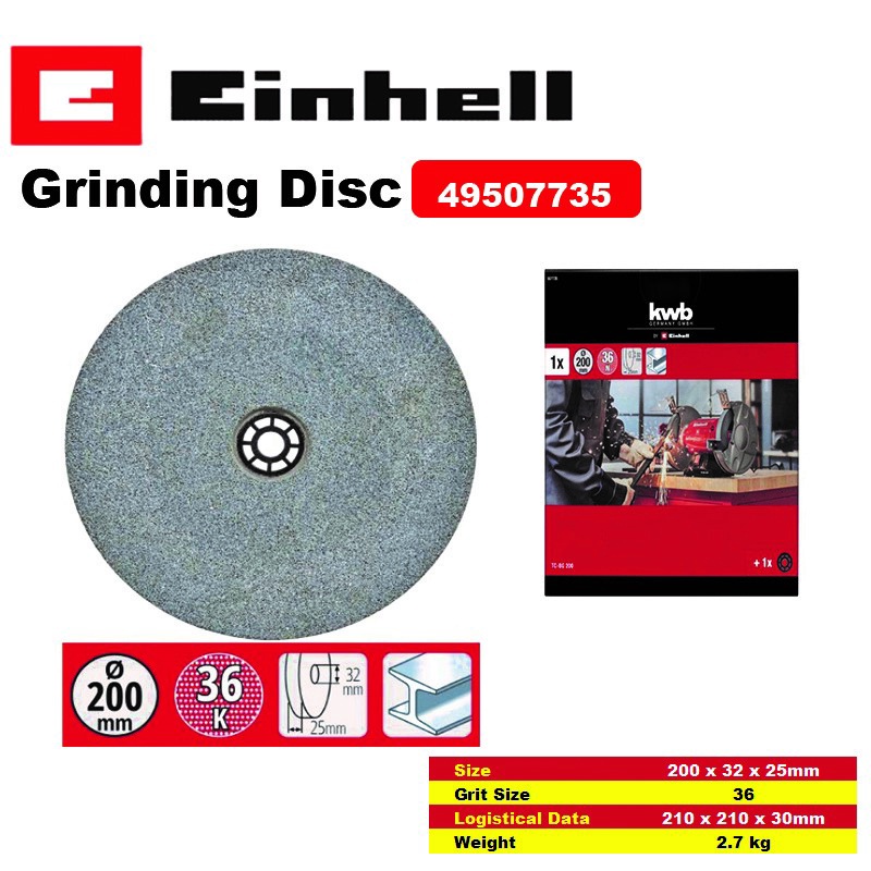 𝐄𝐈𝐍𝐇𝐄𝐋𝐋 [𝐀𝐂𝐂𝐄𝐒𝐒𝐎𝐑𝐈𝐄𝐒] Grinding Disc - Size : 150 / 200 mm | Grain : P36 ...