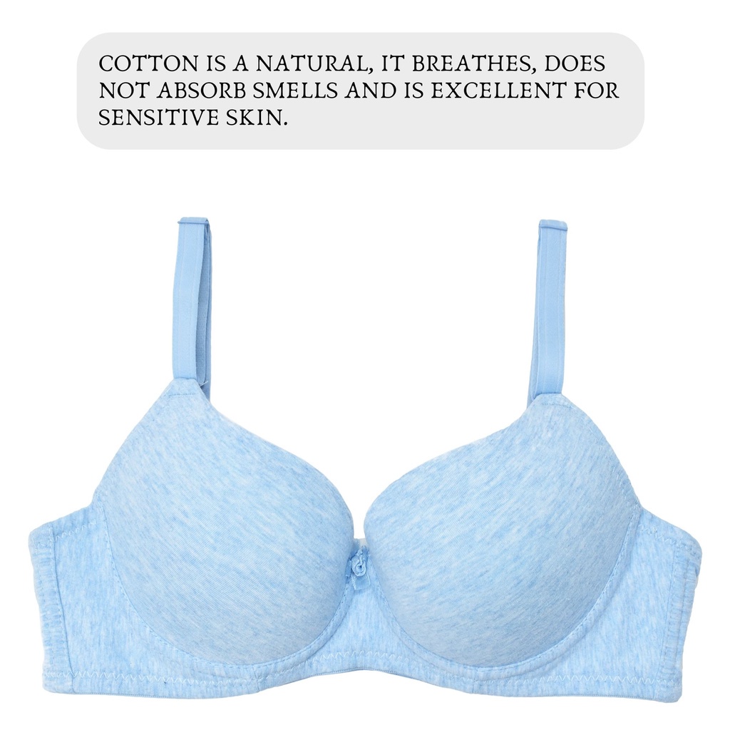 B&C Signature Natural Cotton Wired Bra - Cup B | Shopee Malaysia