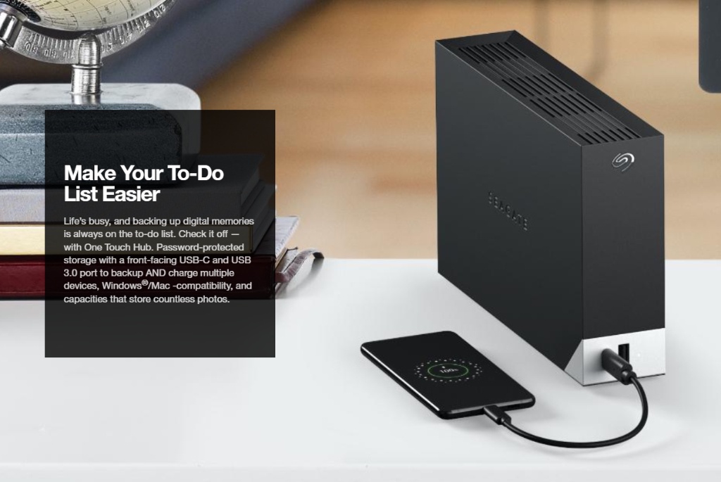 Seagate Desktop Hub One Touch Hub USB 3.0 External Hard Disk Hard Drive ...