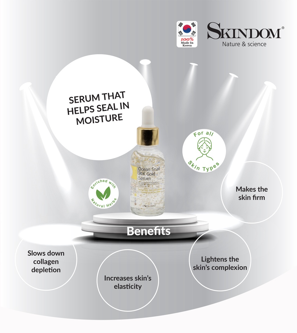 Magicboo Skindom Ocean Snail 24K Gold Serum (30ml) | Shopee Malaysia