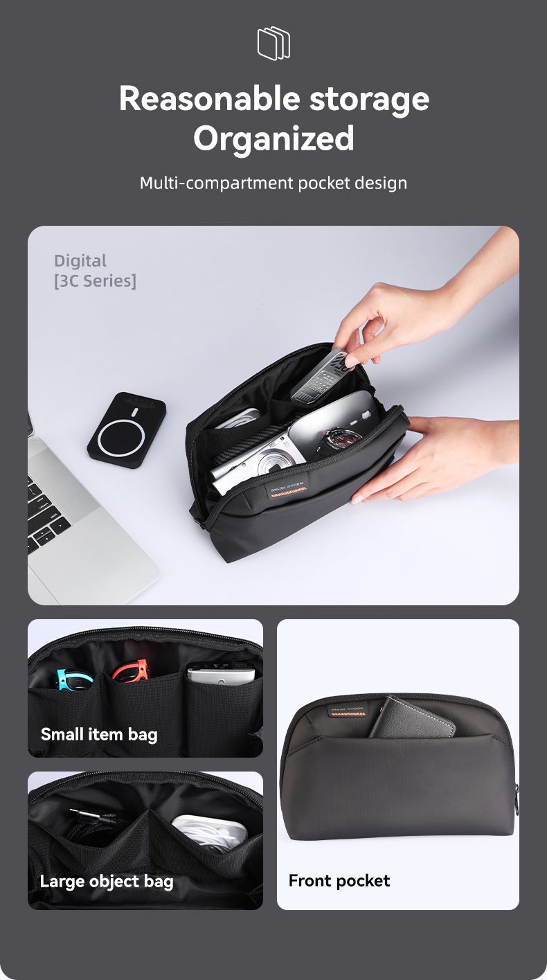 Tech Organizer Pouch Small Tech Case for Travel Gadgets Bags Portable ...