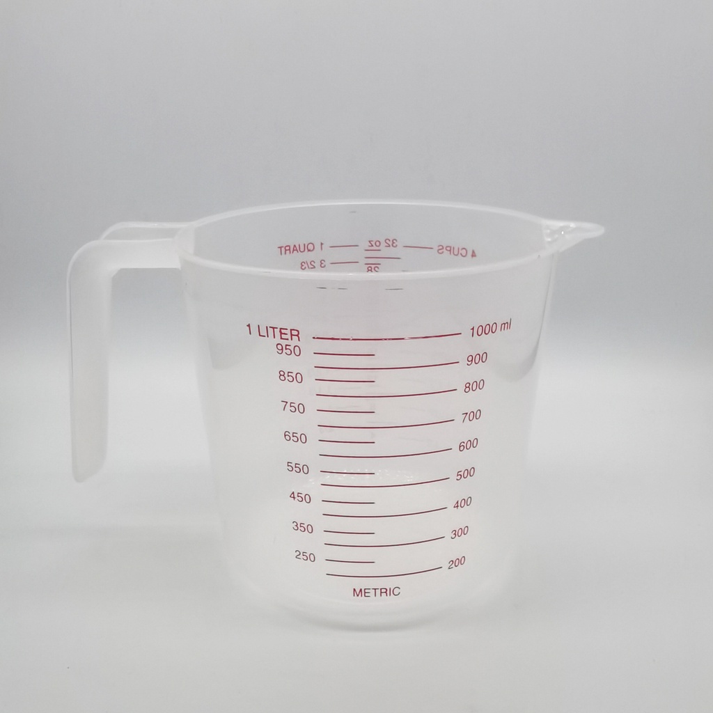 250/500/600/1000ml Plastic Measuring Cup with Handle / Measuring Jug ...