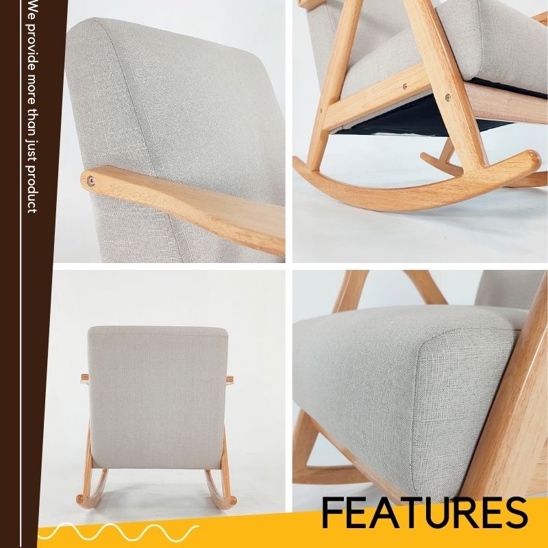 Scandinavian Designer Wooden Rocking Chair- Kyson / Chair Goyang Kayu ...