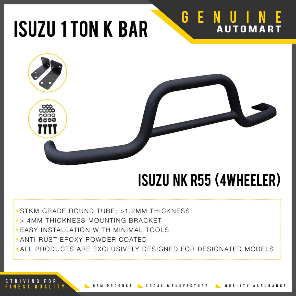 ISUZU 1TON K-BAR/KBAR/KANGAROO BAR [NKR55] [4WHEELER] | Shopee Malaysia