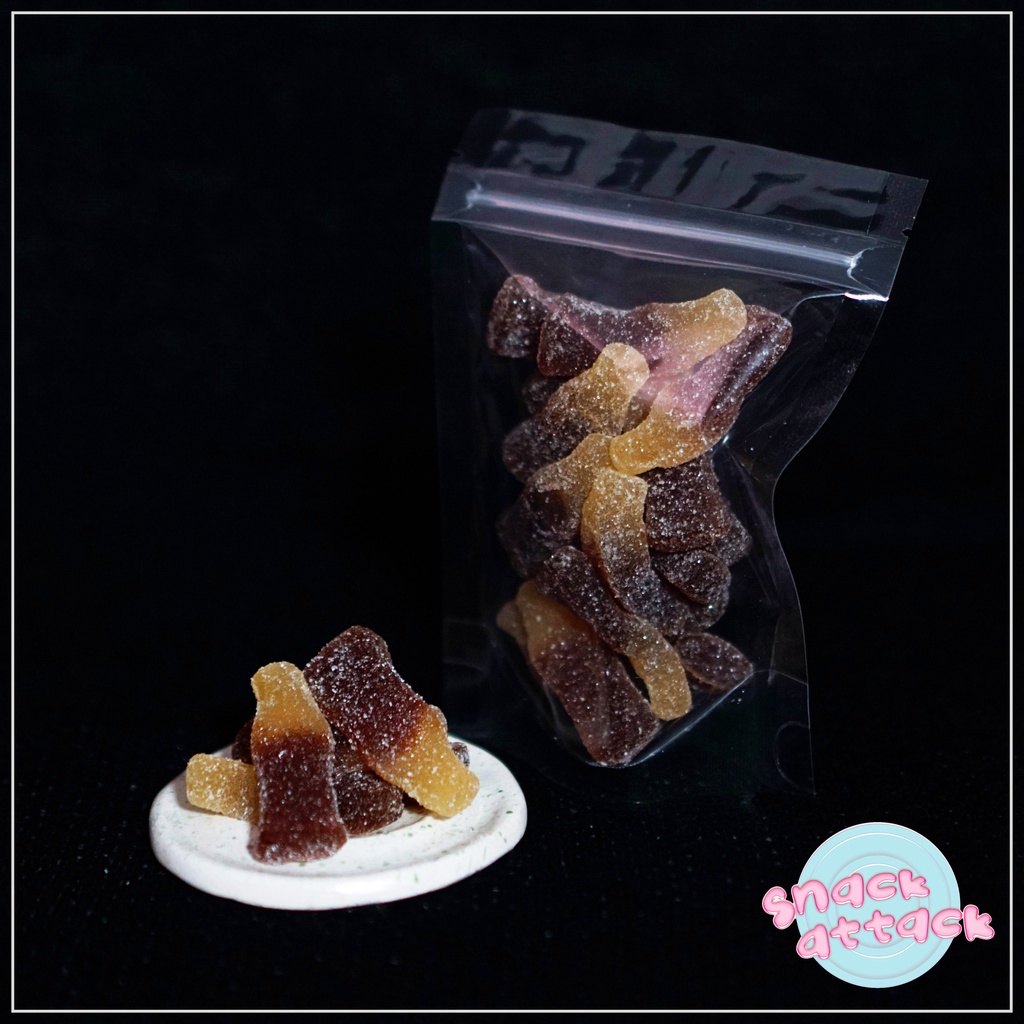Bebeto Sour Cola Bottle Gummy Candy - 100g [REPACK] [Resealable Zip ...