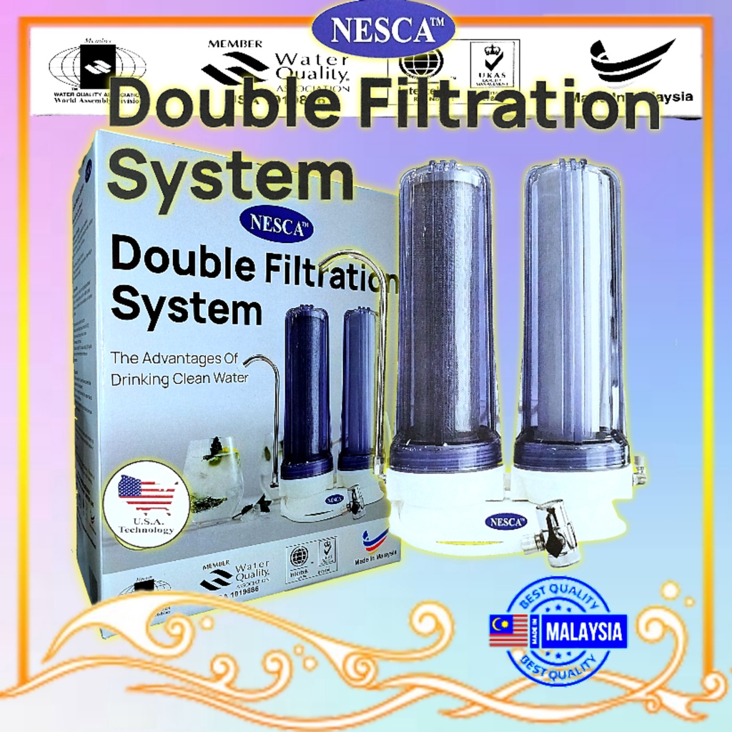 NESCA DOUBLE STAGE DOMESTIC WATER FILTER / DOUBLE FILTRATION SYSTEM ...