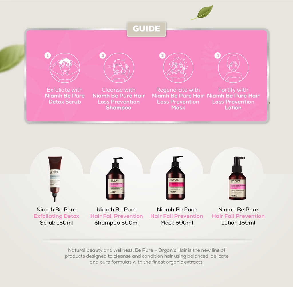 Magicboo Niamh Be Pure Organic Hair Fall Prevention Shampoo/Hair Mask ...