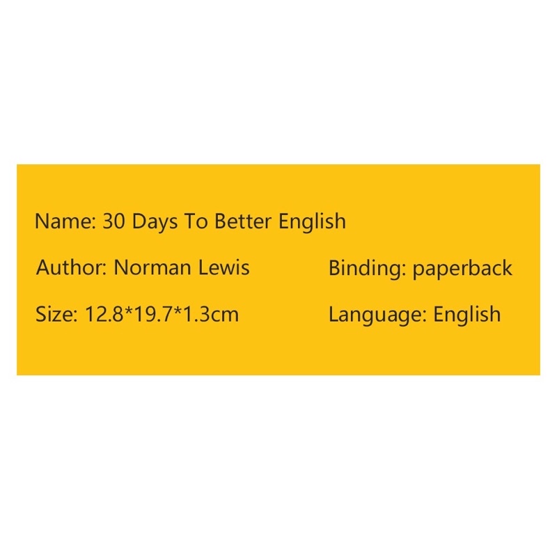 30 Days To Better English and Word Power Made Easy By Norman Lewis ...