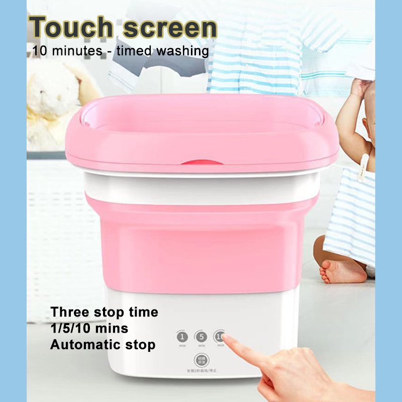 SANCY 4.5 Liter Mini Folding Washing Machine Smart Touch Button ...