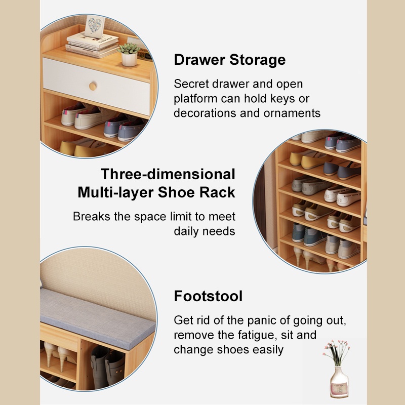 Teemo 7 Layers Simple Shoes Cabinet Storage Multifunction Shoe ...