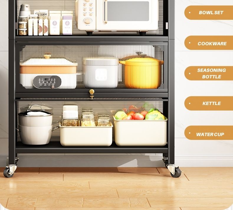 Deer Tom Kitchen Organizer Rak Dapur Moveable Microwave Oven Self ...