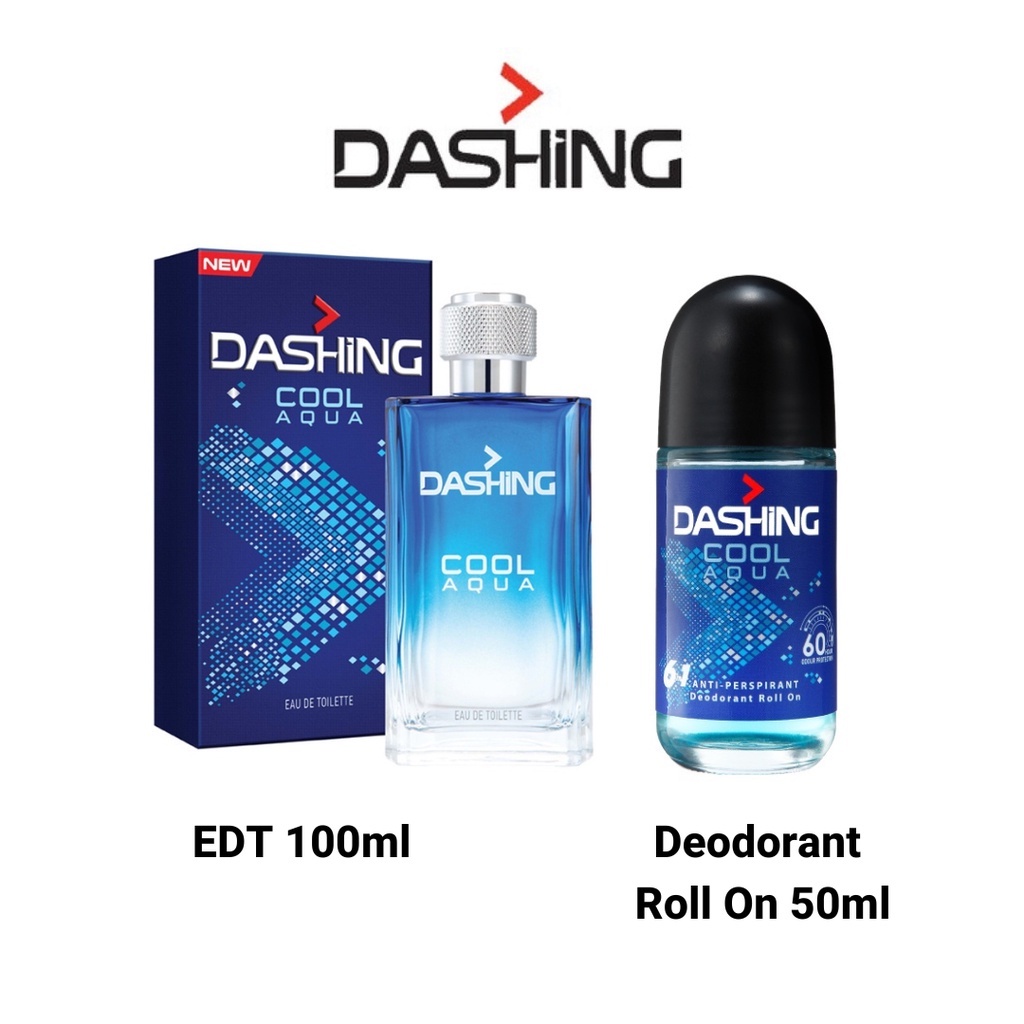 Dashing Eau De Toilette (EDT) - Cool Aqua (100ml) + Anti-Perspirant ...