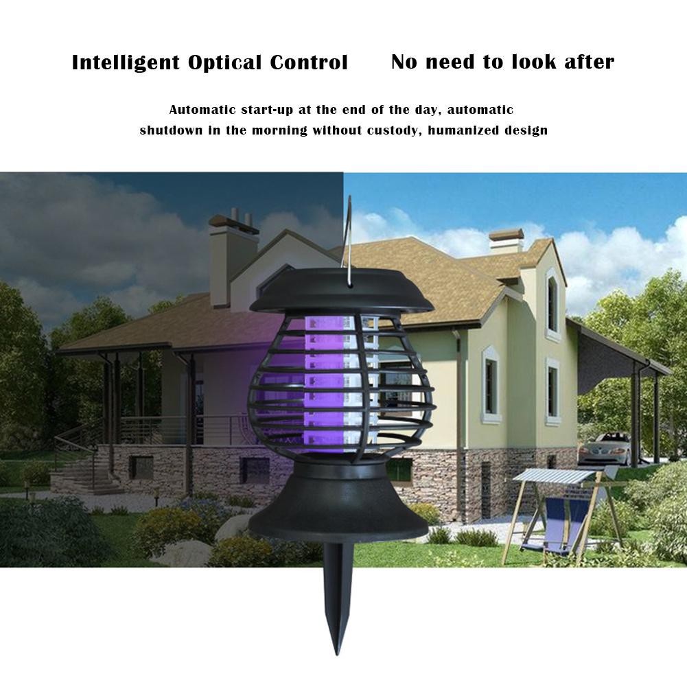 ViRYN Outdoor Solar Mosquito Killer Lamp Insects Trap Zapper Mosquito ...