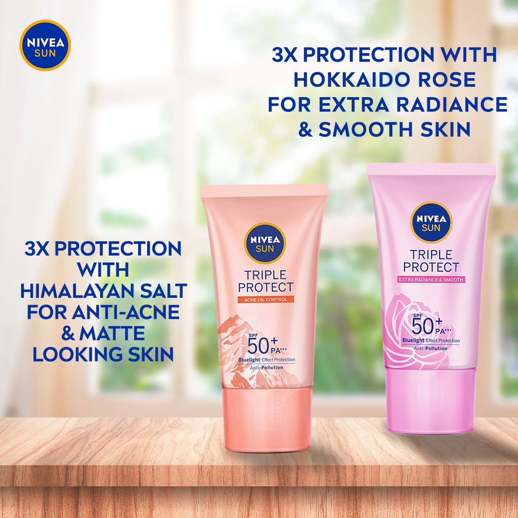 NIVEA Sun Triple Protect Anti Wrinkle SPF50 PA+++ 40 ml / Sun Care ...