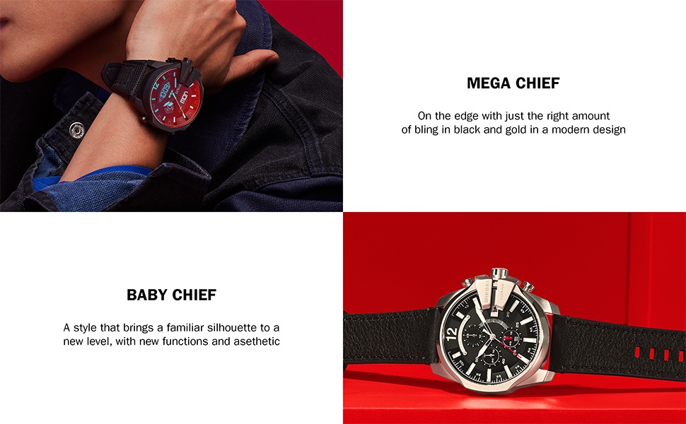 Diesel Master Chief Chronograph Watch DZ4180 | Shopee Malaysia