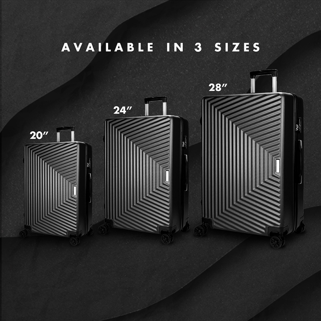 URBANlite Trapez ABS Hard Case 8-Wheels Spinner Luggage ULH9913 ...