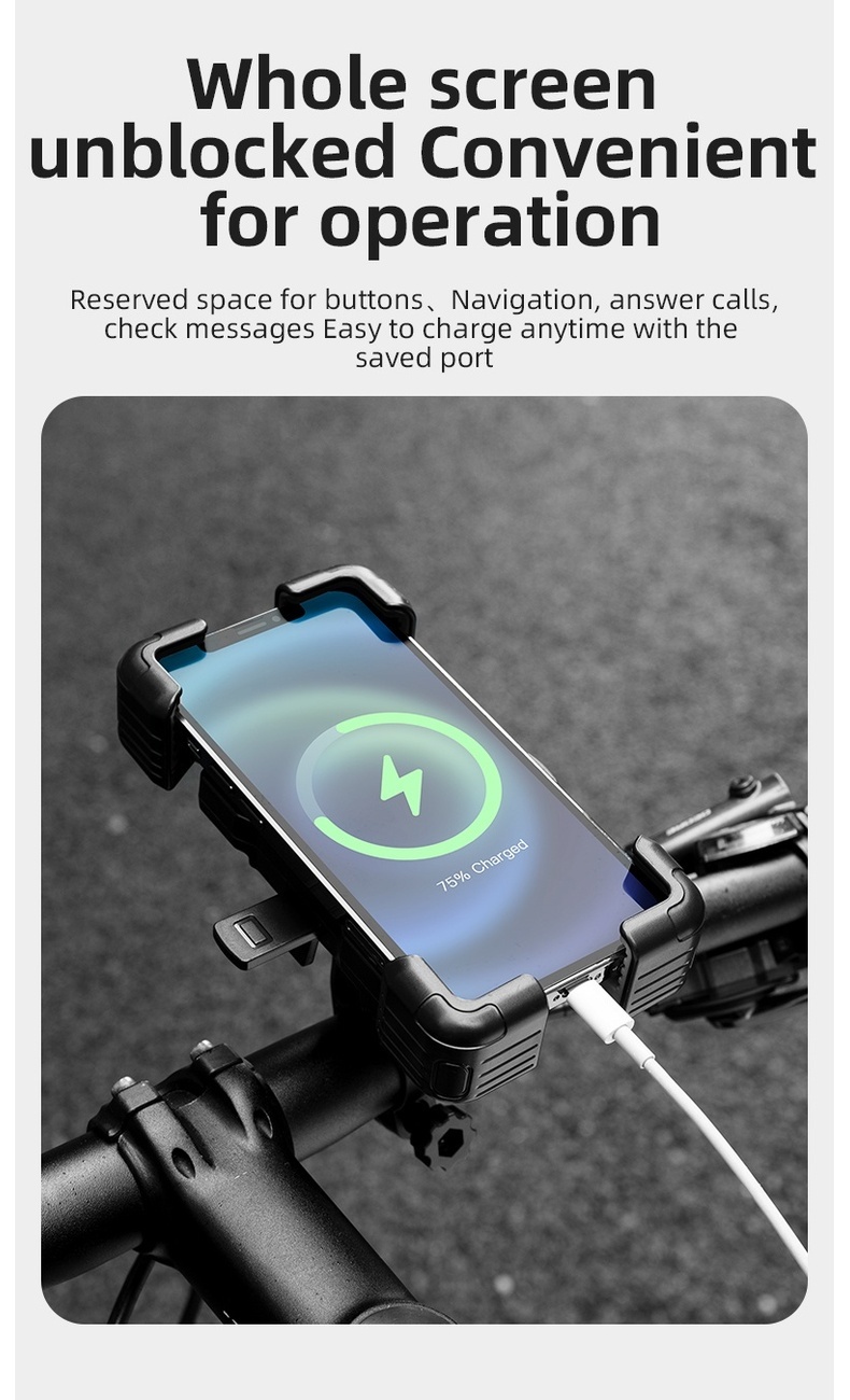 【MY Delivery】ROCKBROS Bike Phone Holder 360° View Universal Bicycle ...