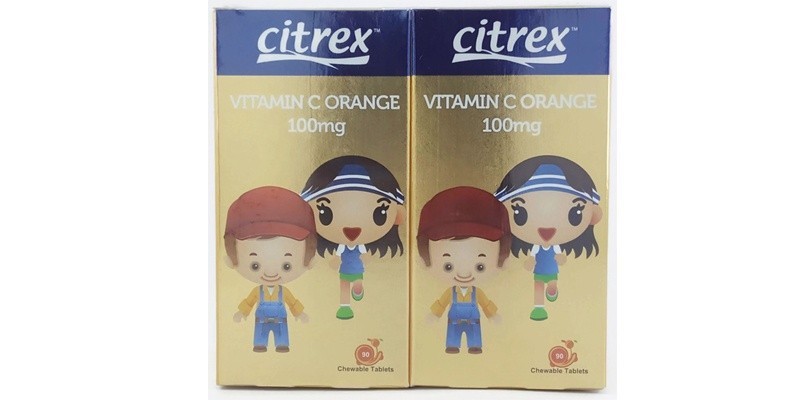 Citrex Vitamin C Orange 100mg (2 X 90 Tablets)(exp: 09/2024) | Shopee ...