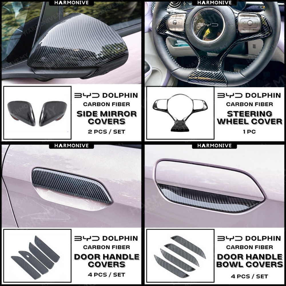 BYD Dolphin Interior Carbon Fiber Side Mirror Door Handle Steering ...