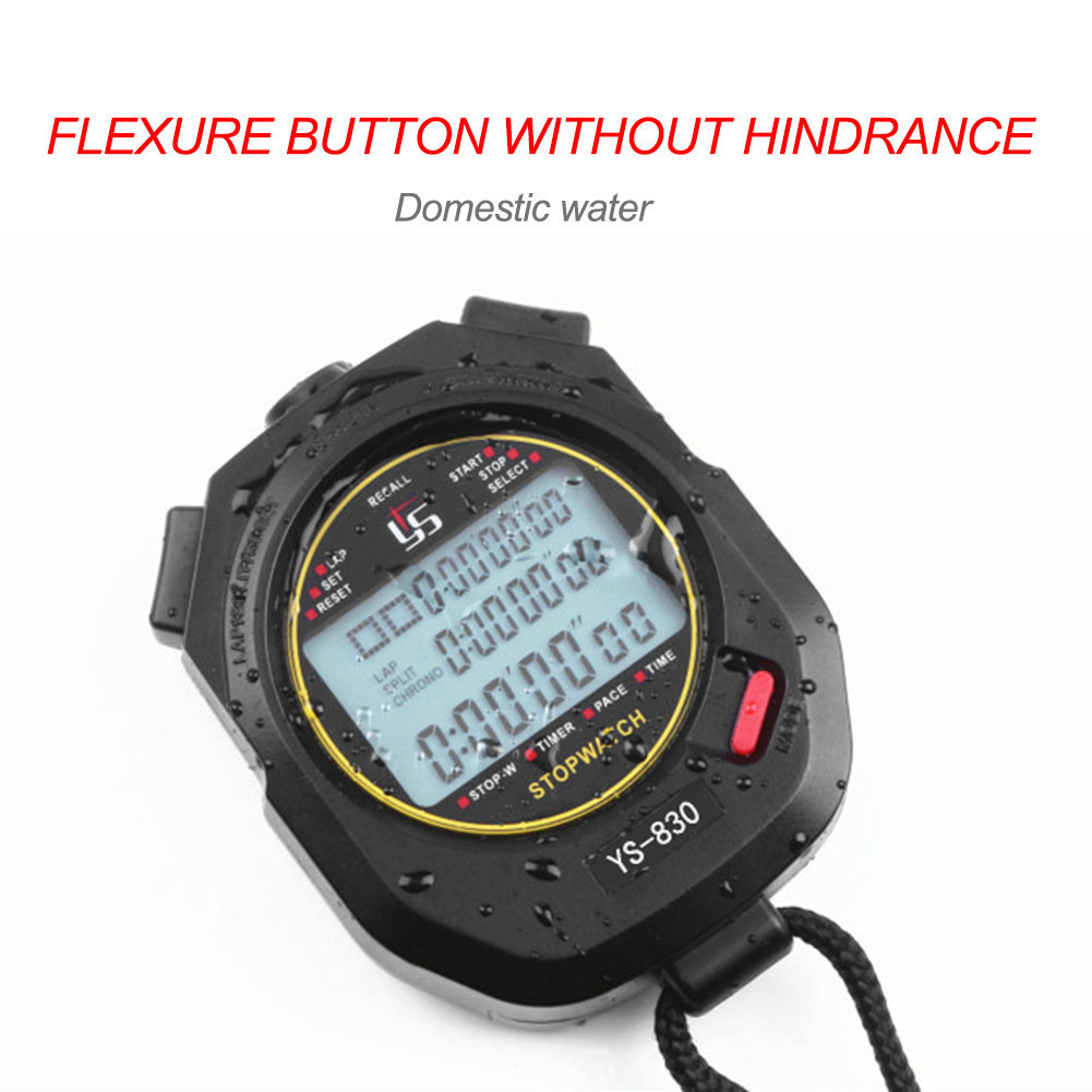 Handheld Digital Stopwatch Chronograph Sports Training Timer Stop Watch ...