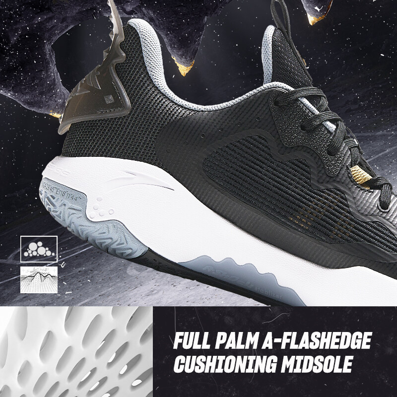 Anta Men Shock Wave 5 Basketball Shoes - Black 1124B1611-6 | Shopee ...