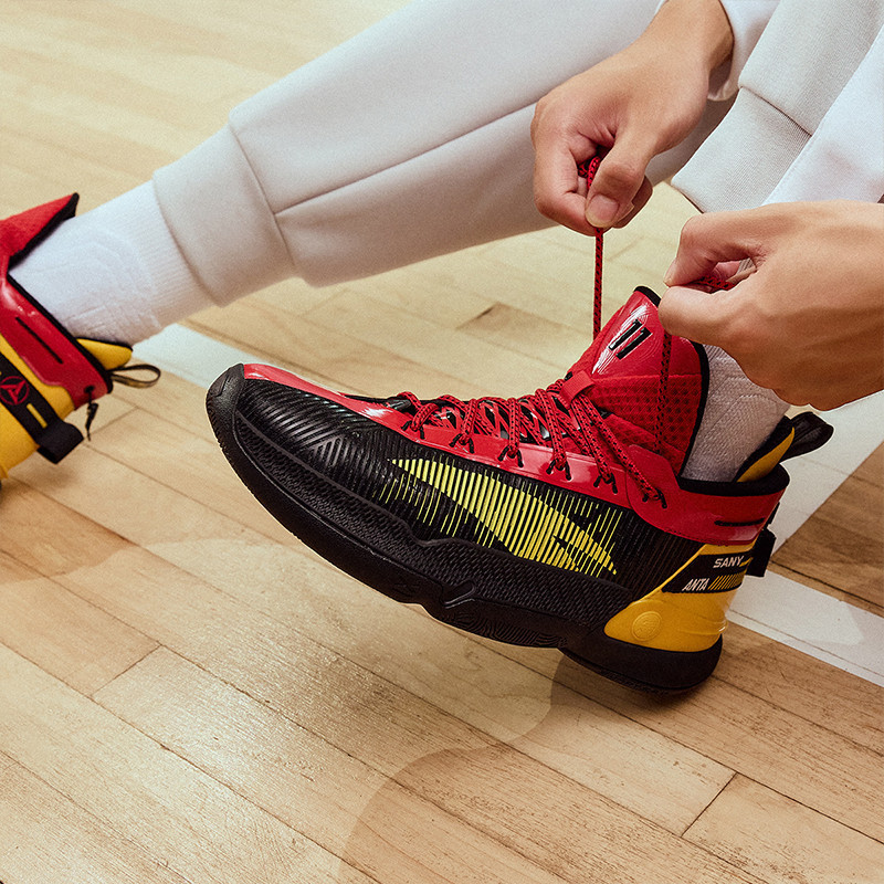 Anta Men KT9 Basketball Shoes - Black/Yellow/Red 812341101-5 | Shopee ...
