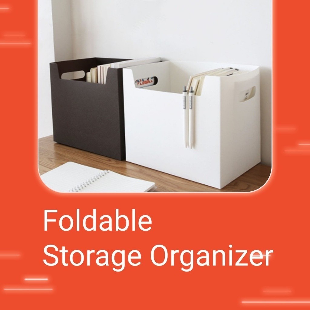 EzLife Foldable Desk Storage Box Desk Organizer Large Capacity Storage ...