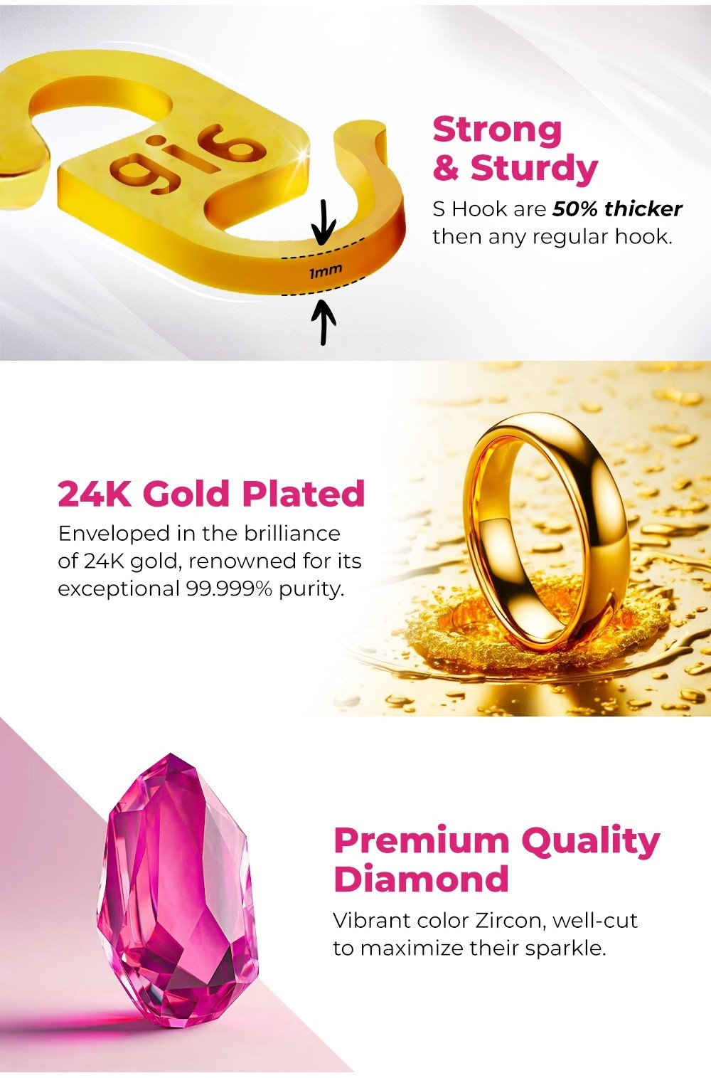 GJ Jewellery Emas Bangkok Emas Korea 24k Gold Plated | Love Nipis /Gila ...