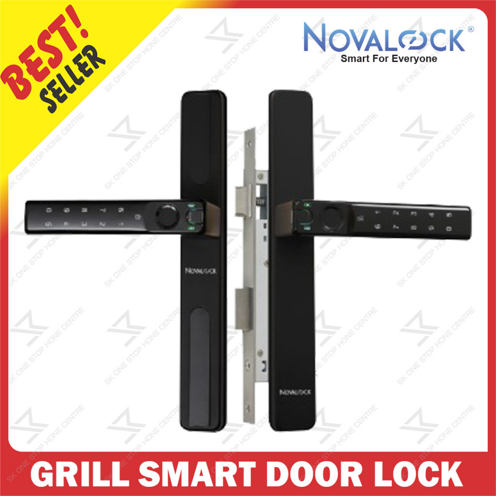 Novalock NDM98GR Smart Grill Door Lock with Remote Control (DUAL ...
