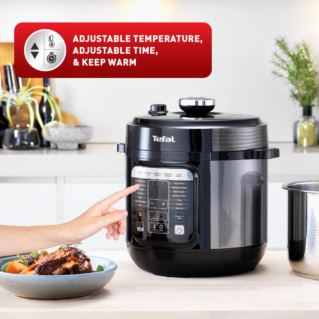 Tefal Home Chef Smart Multicooker (6L) [Free SS Inner Pot] CY601 ...