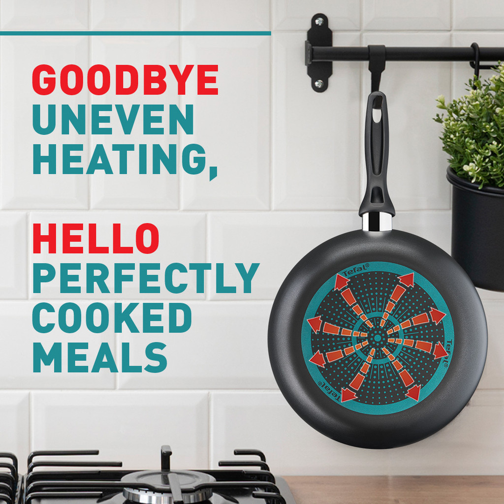 Tefal Cook & Clean 4pcs Set (Saucepan with lid 16cm + Wokpan 28cm + Small spatula) | Shopee Malaysia