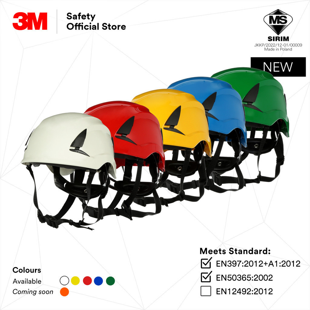 3M™ DOSH SIRIM SecureFit X5500NVE-CE Series Safety Helmet/ EN397 ...