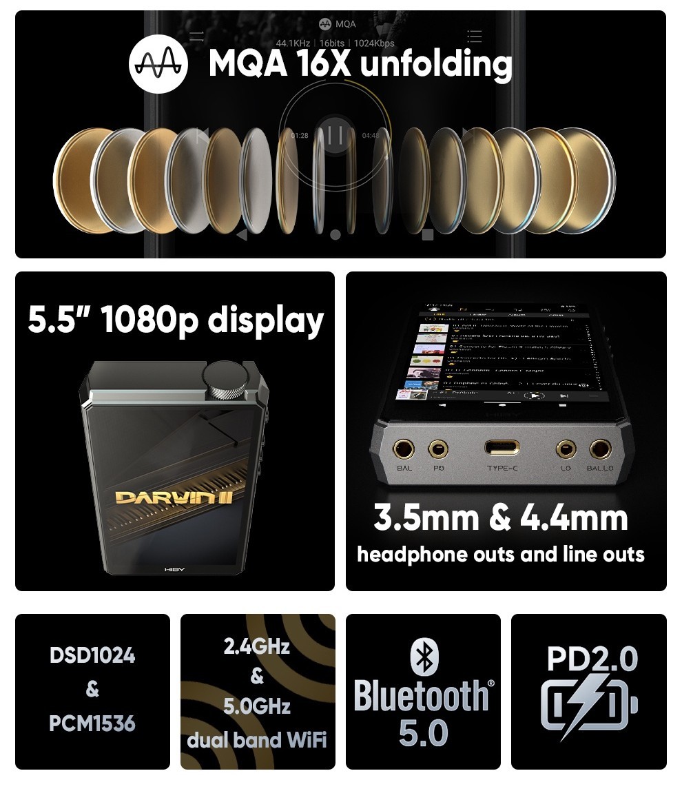 Hiby RS8, Digital Audio Player: R2R Flagship Android Music Player 2022 DAP (RS 8) | Shopee Malaysia