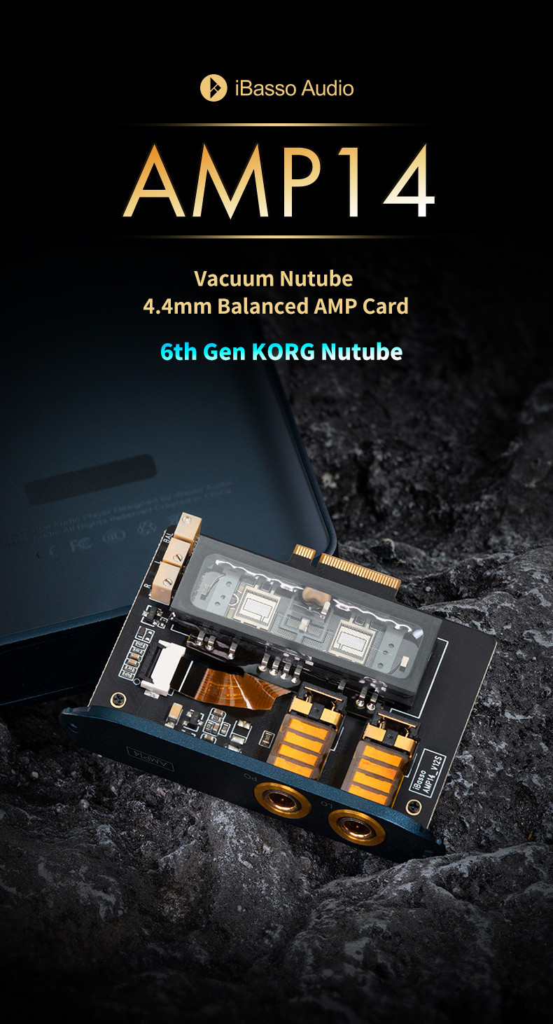 iBasso AMP14, NuTube Amplifier Module: For DX300 and DX320 DAP 4.4mm Balanced Tube AMP (AMP 14 ...